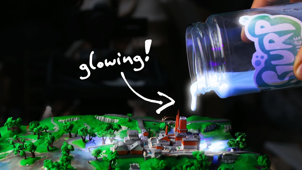 I made SLURPY SWAMP in CLAY & It Glows in the Dark - YouTube