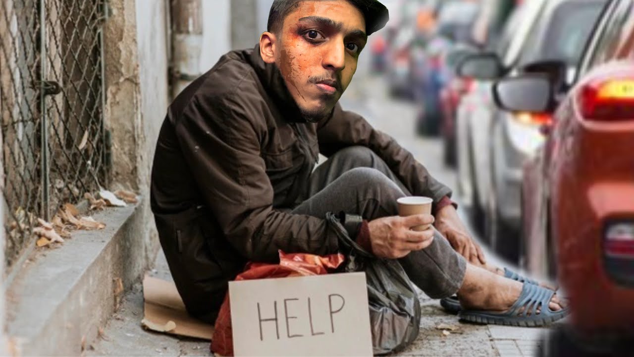 Staying 24 Hour as HOMELESS !! GAME THERAPIST - YouTube