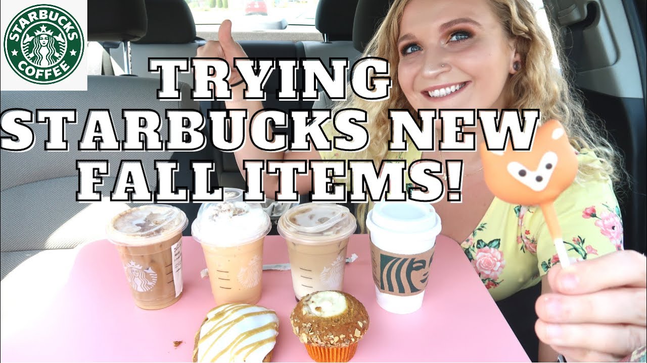 TRYING NEW STARBUCKS FALL ITEMS 2021! Pumpkin Cream Cold Brew, Apple ...