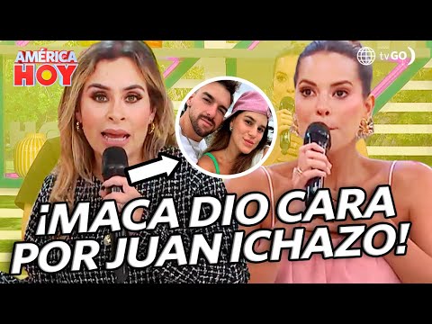 América Hoy: Macarena Vélez desmiente a Johana Cubillas y defiende a Juan Ichazo (HOY)