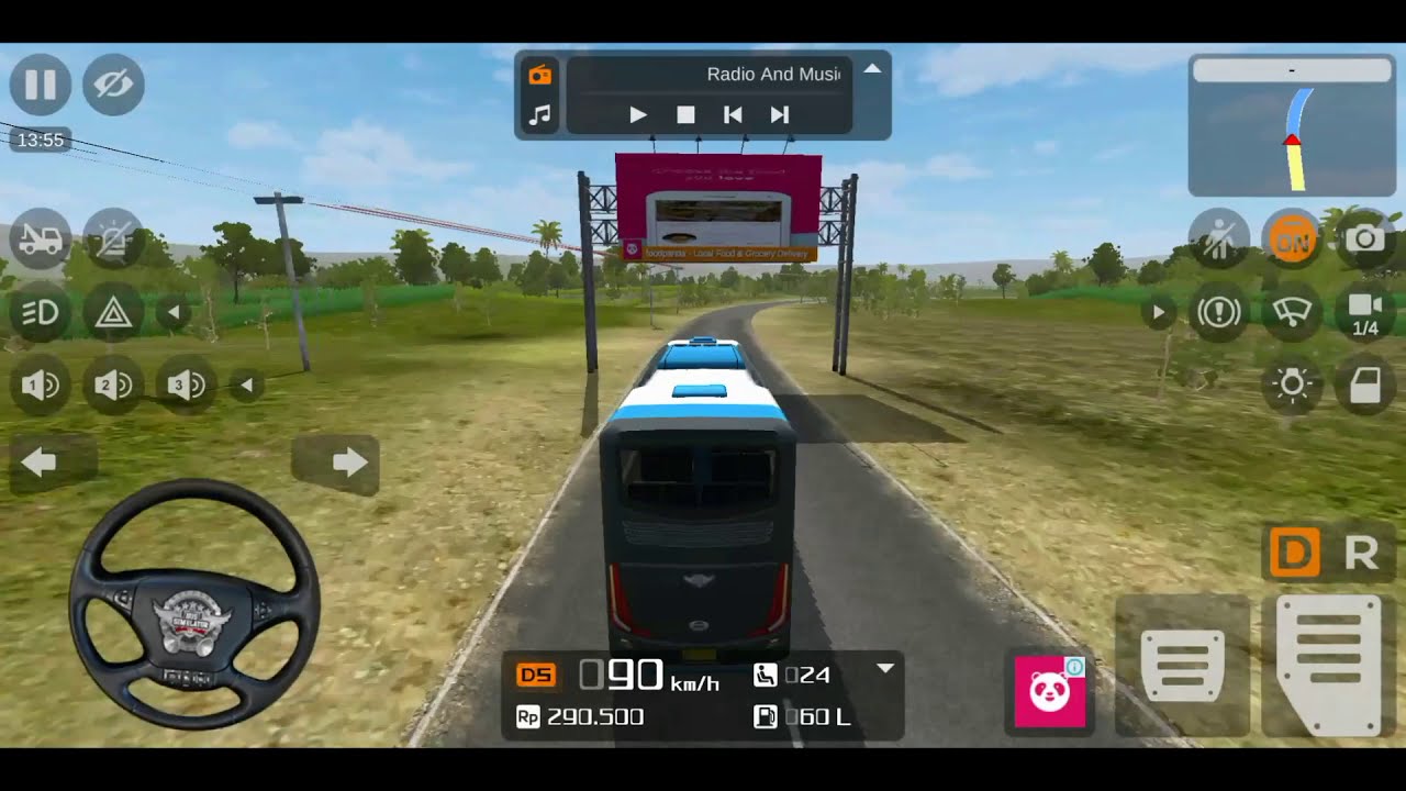 Bus Simulator |ndonesia #1 BUSSID Blue Luxury Coach Bus Driving Andriod ...