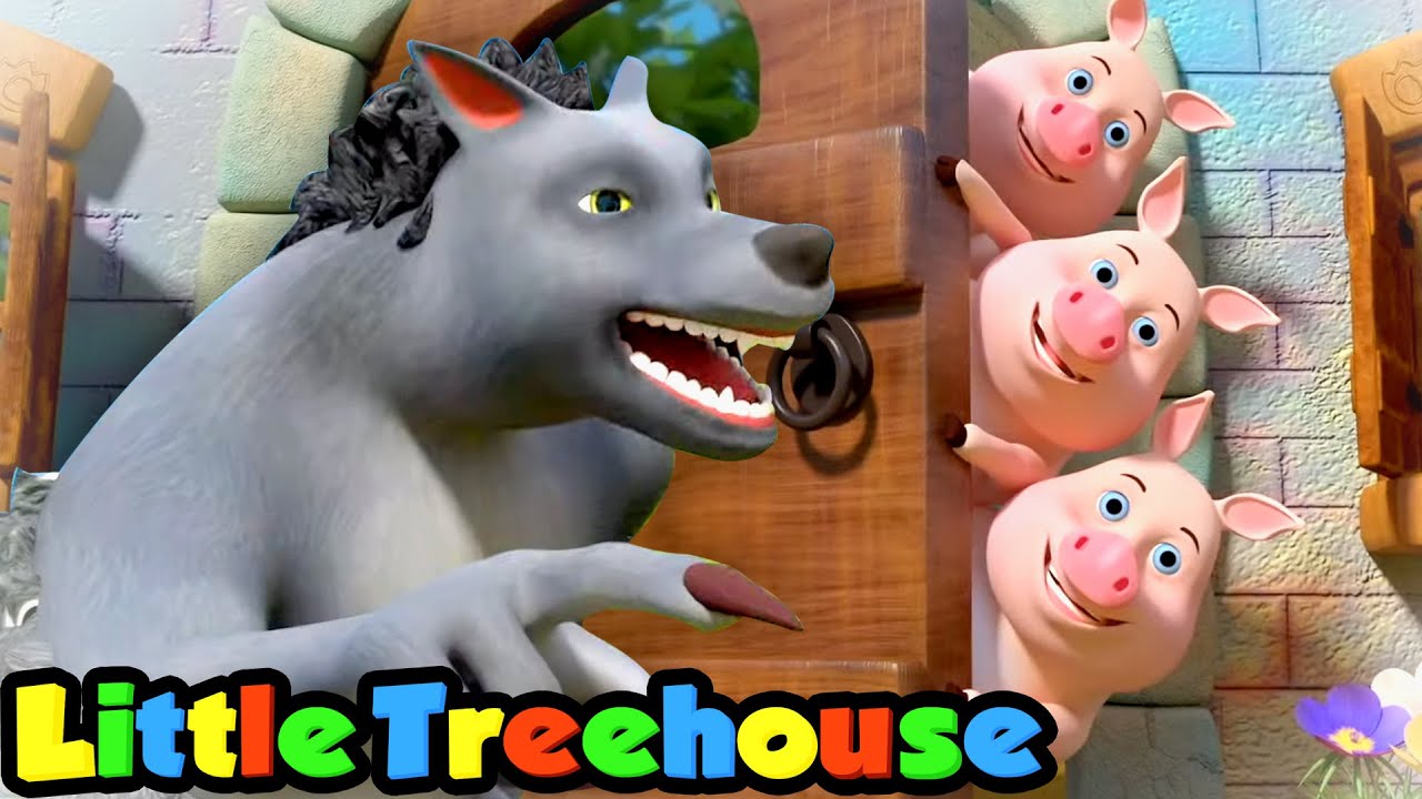 Three Little Pigs | Nursery Rhymes & Kids Songs | Cartoon Stories by ...