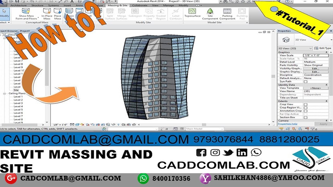 REVIT MASSING CURV STRUCTURE - YouTube