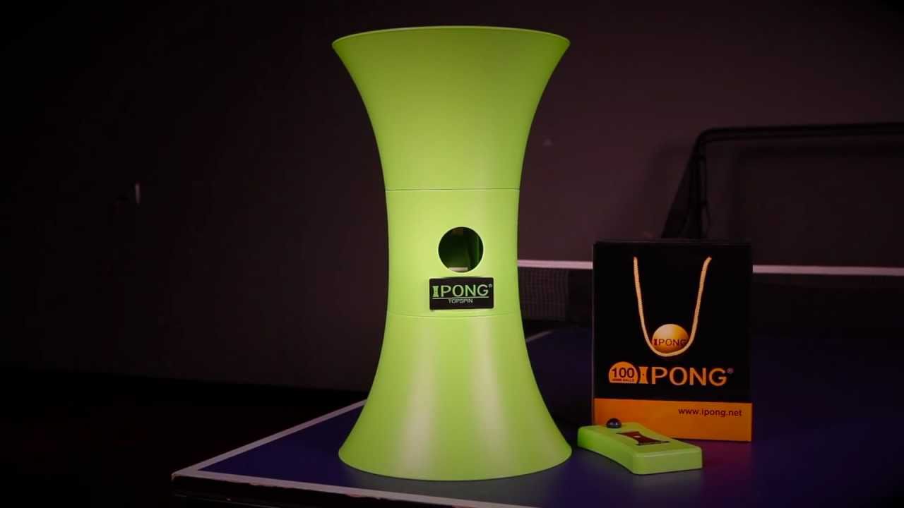 NEW iPong Topspin Table Tennis Robot - YouTube