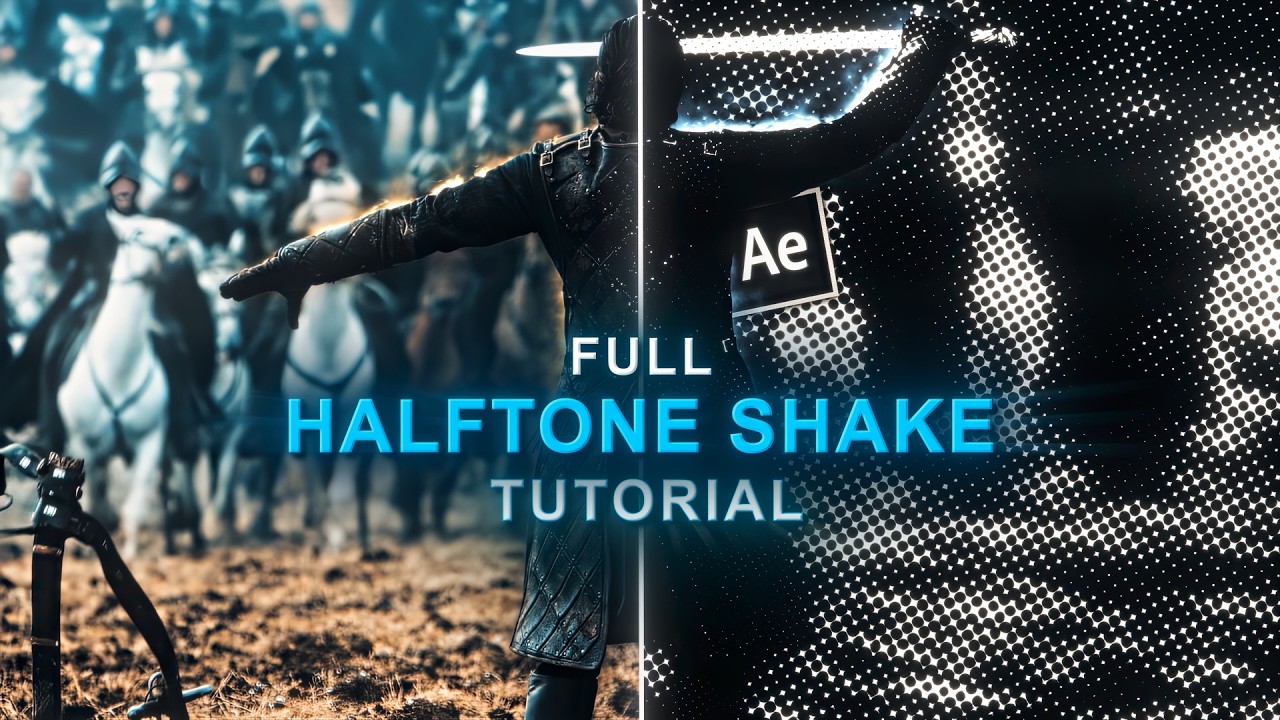 halftone shake tutorial on after effects - YouTube