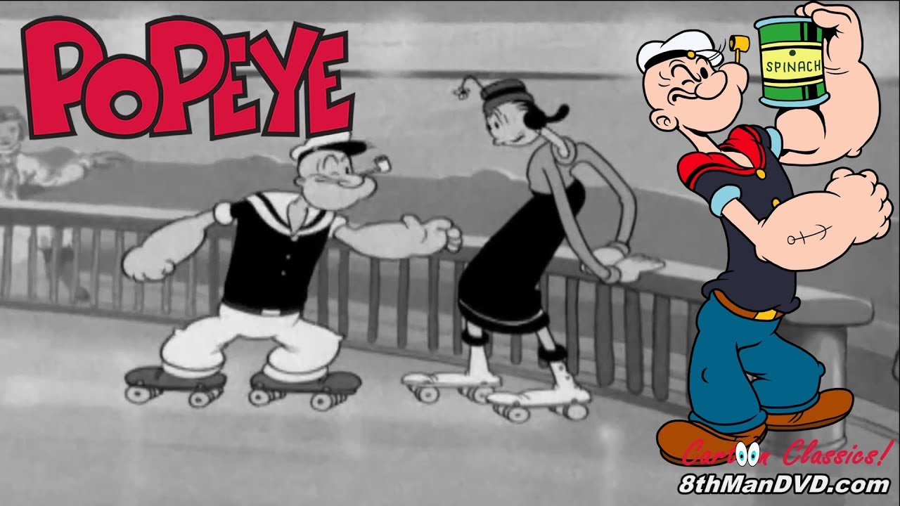 POPEYE THE SAILOR MAN: A Date to Skate (1938) (Remastered) (HD 1080p ...