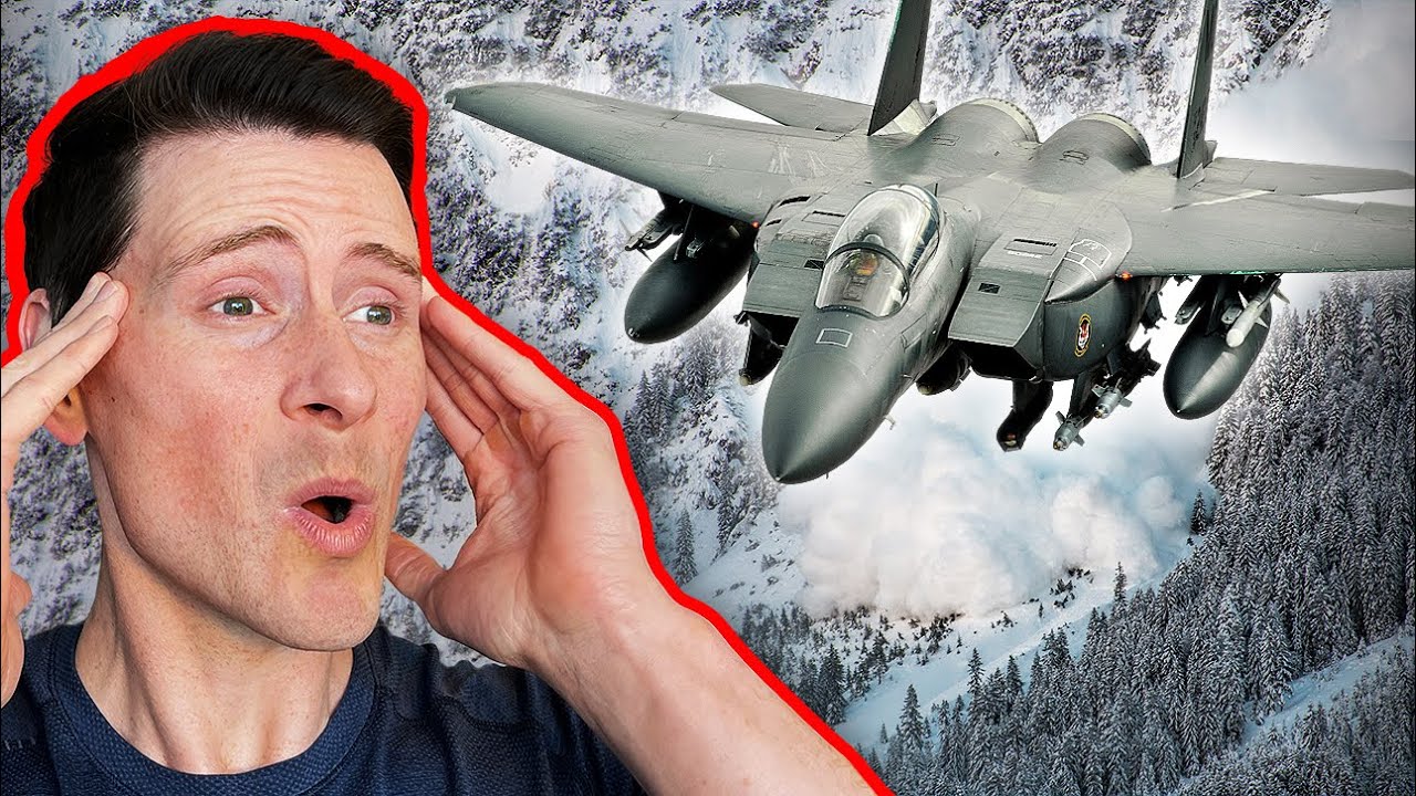 Flying Up Avalanche Chutes in Fighter Jet! - YouTube