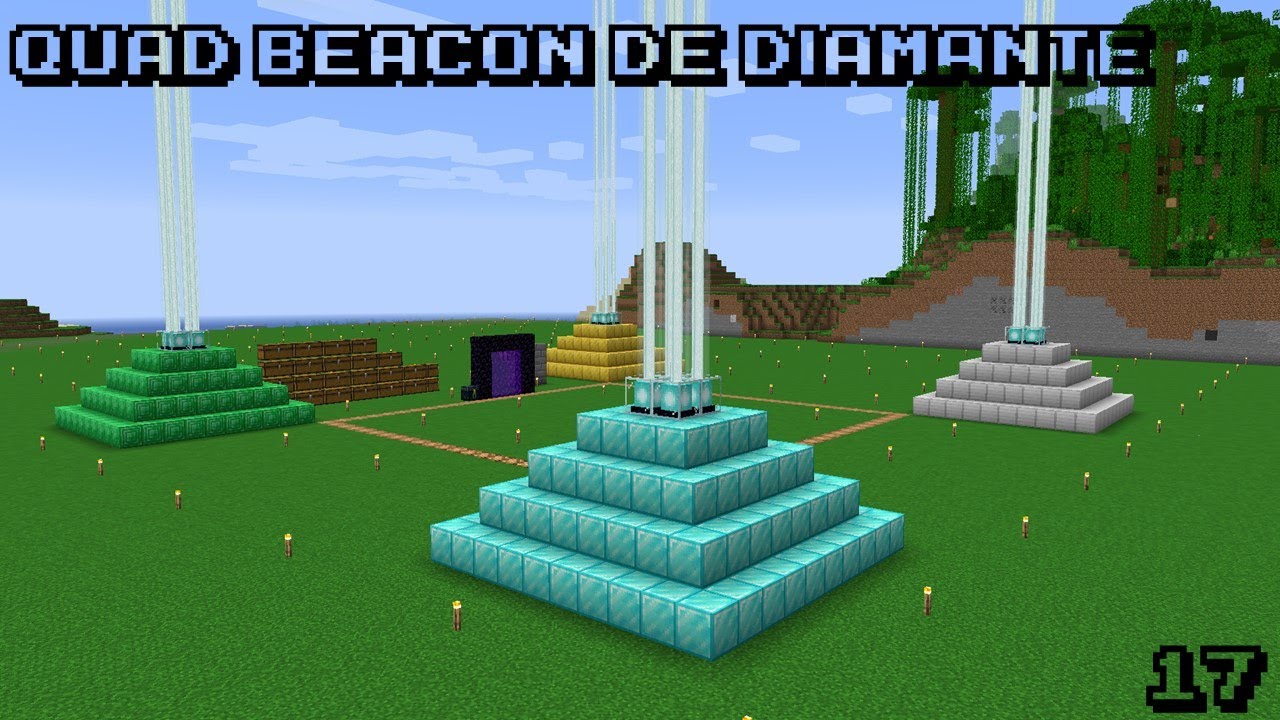 Minecraft Survival Tecnico 1.16 cap 17 | QUAD BEACON DE DIAMANTE - YouTube
