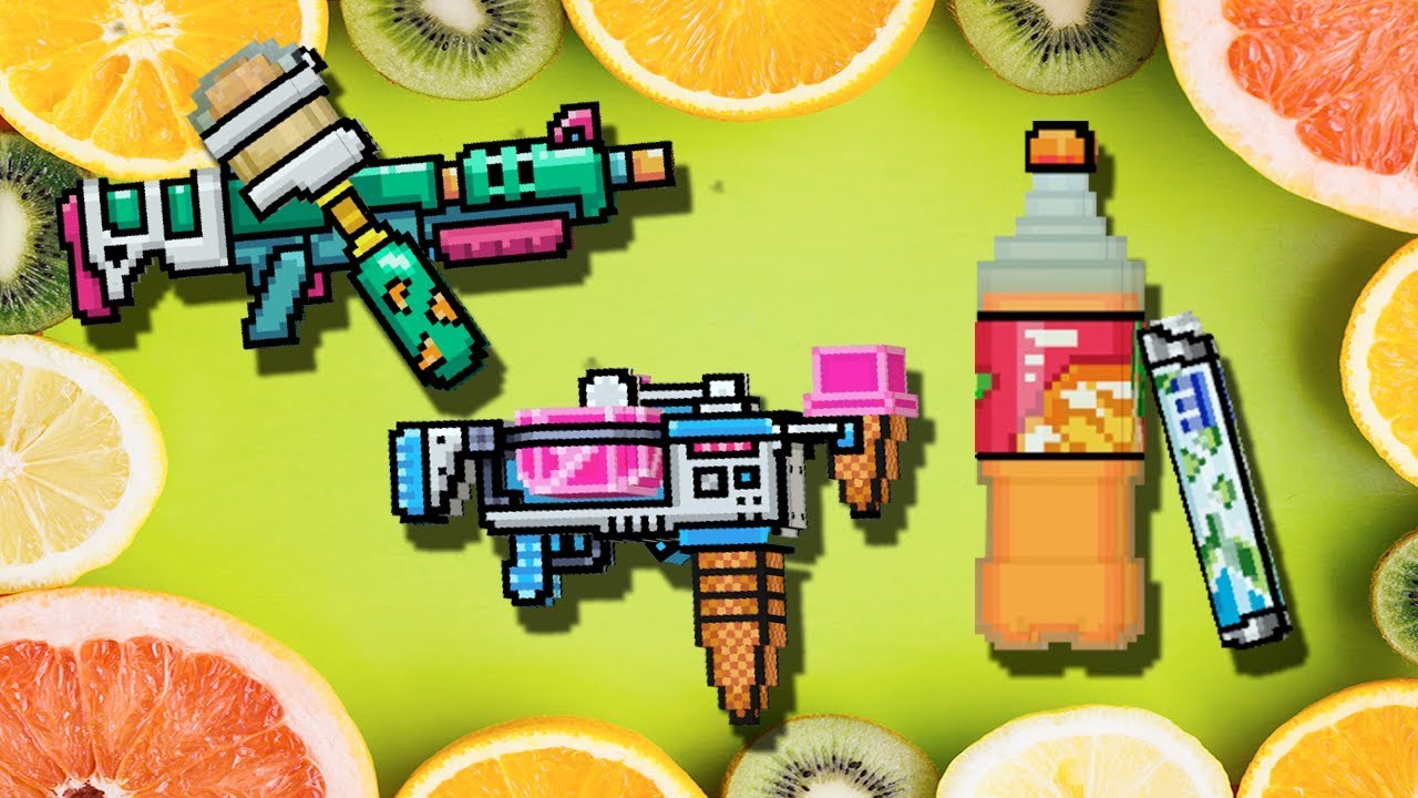 Mr. Fruit Set - Pixel Gun 3D Gameplay (Orange Killer & Ice Cream ...