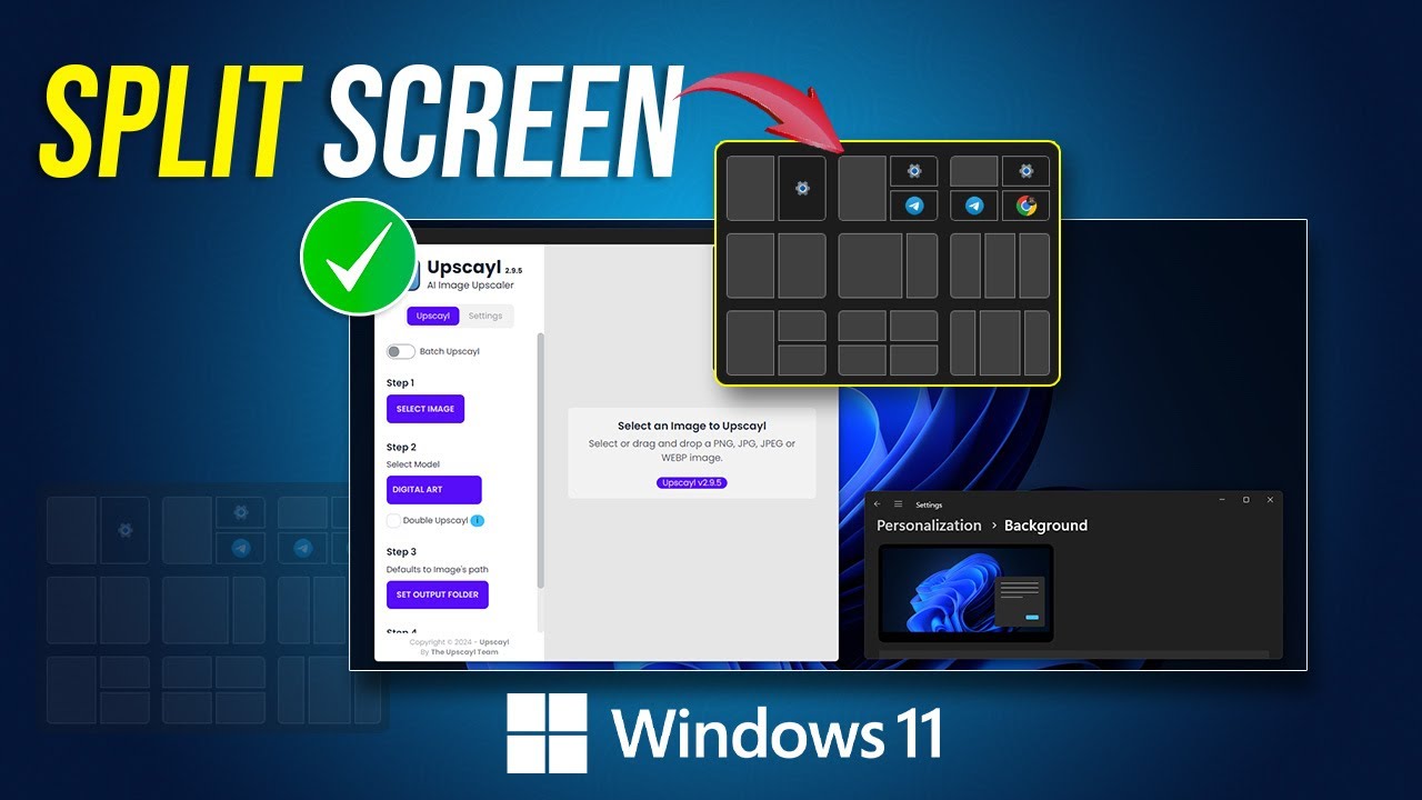 How to Split Screen on Windows 11 | Set Up Split Screen on Desktop - YouTube