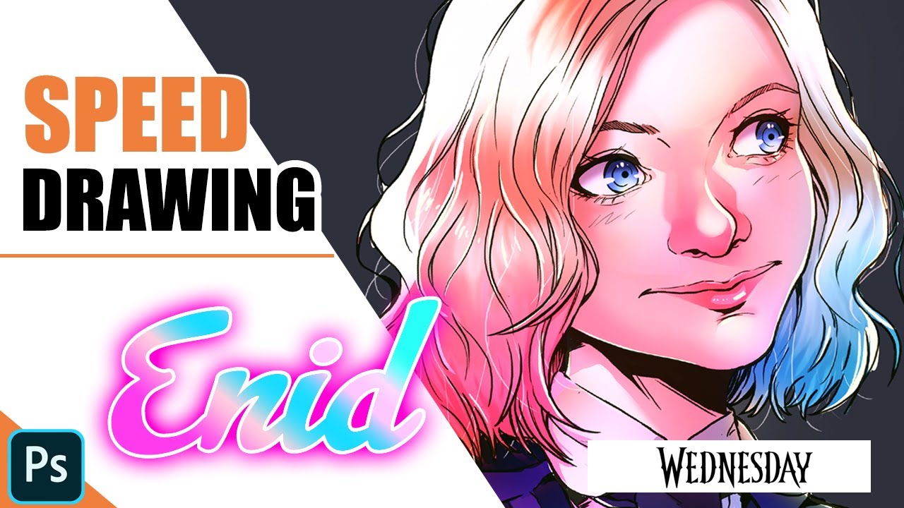 [SPEED DRAWING] Enid Sinclair from WEDNESDAY 🧡 - YouTube