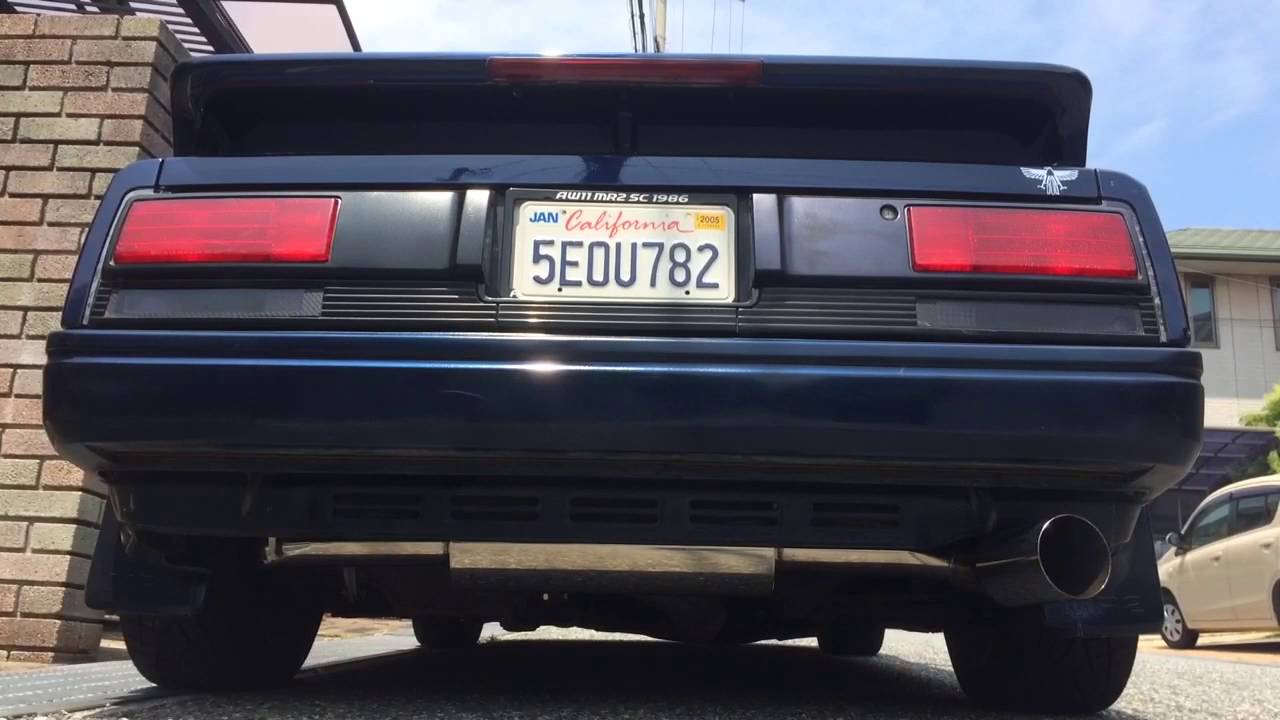 TBS EXHAUST AW11 MR2 SC 1986 Mk1 - YouTube