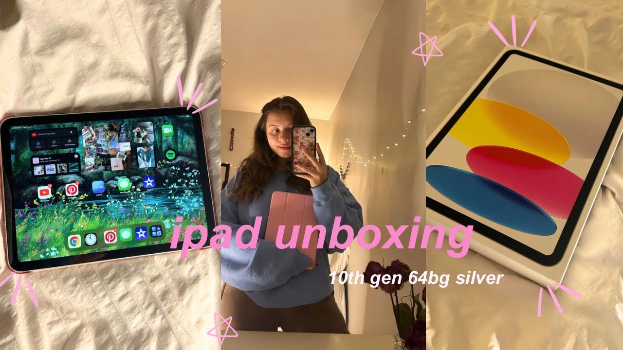 IPAD UNBOXING 10th gen 📦🌱💫 ~with accessories - YouTube