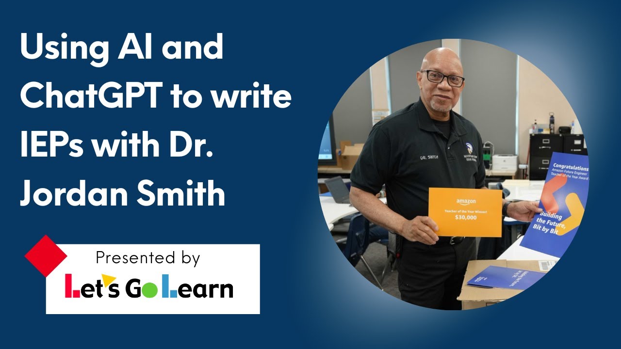 Using AI and ChatGPT to Write IEPs with Dr. Jordan Smith - YouTube