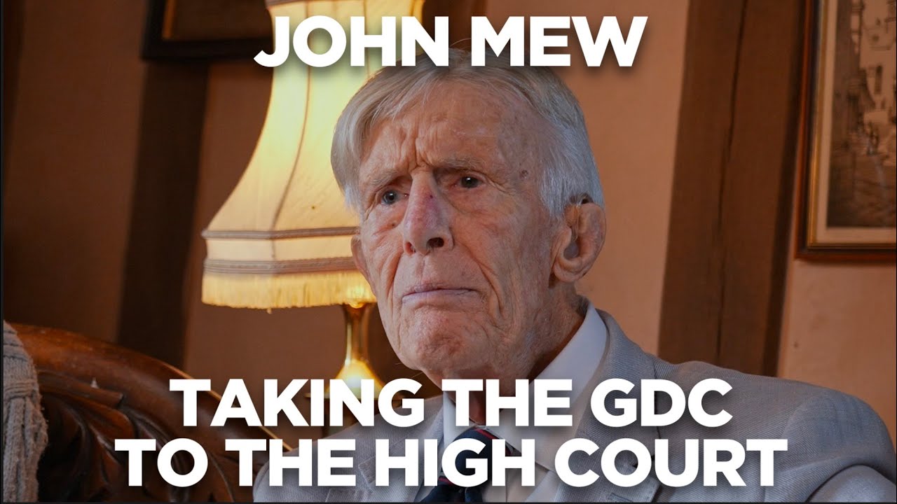 John Mew wants to take the GDC to the high court - YouTube