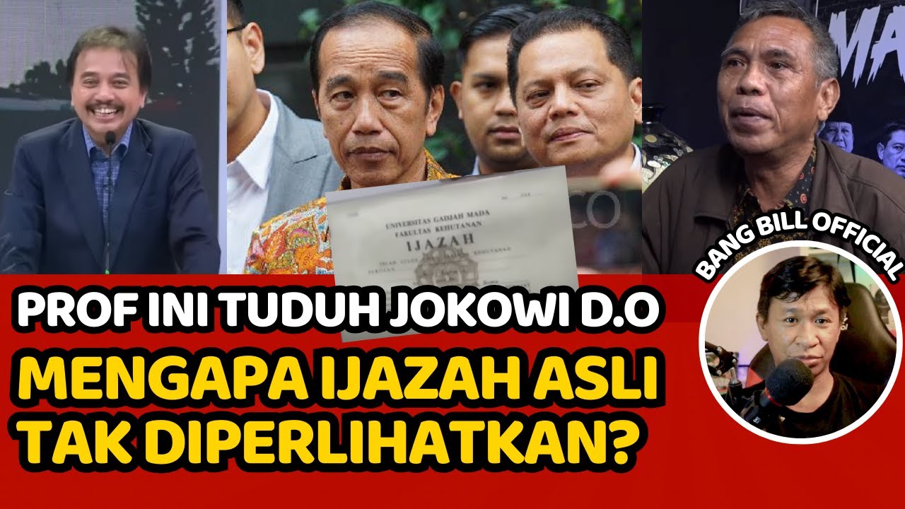 Mengapa Jokowi Tak Perlihatkan Ijazah Aslinya ? - YouTube