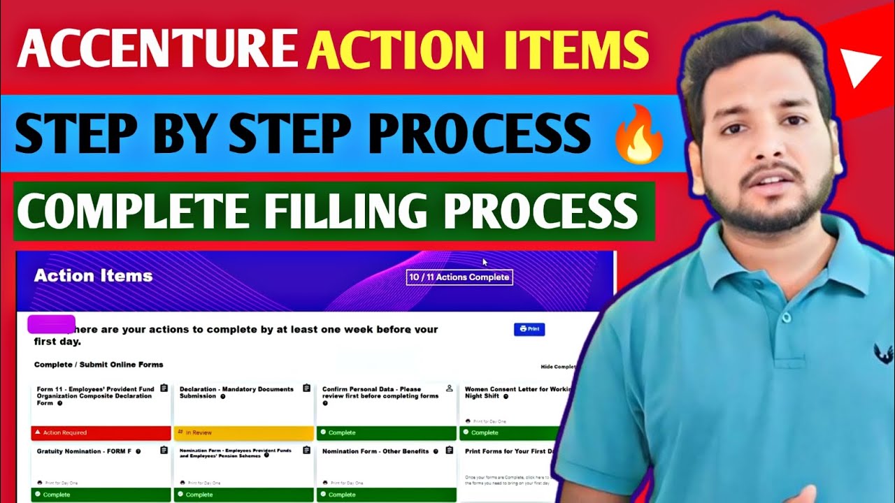 Accenture Action Items Fill Process🔥💯 | Simplified Steps and Updates ...