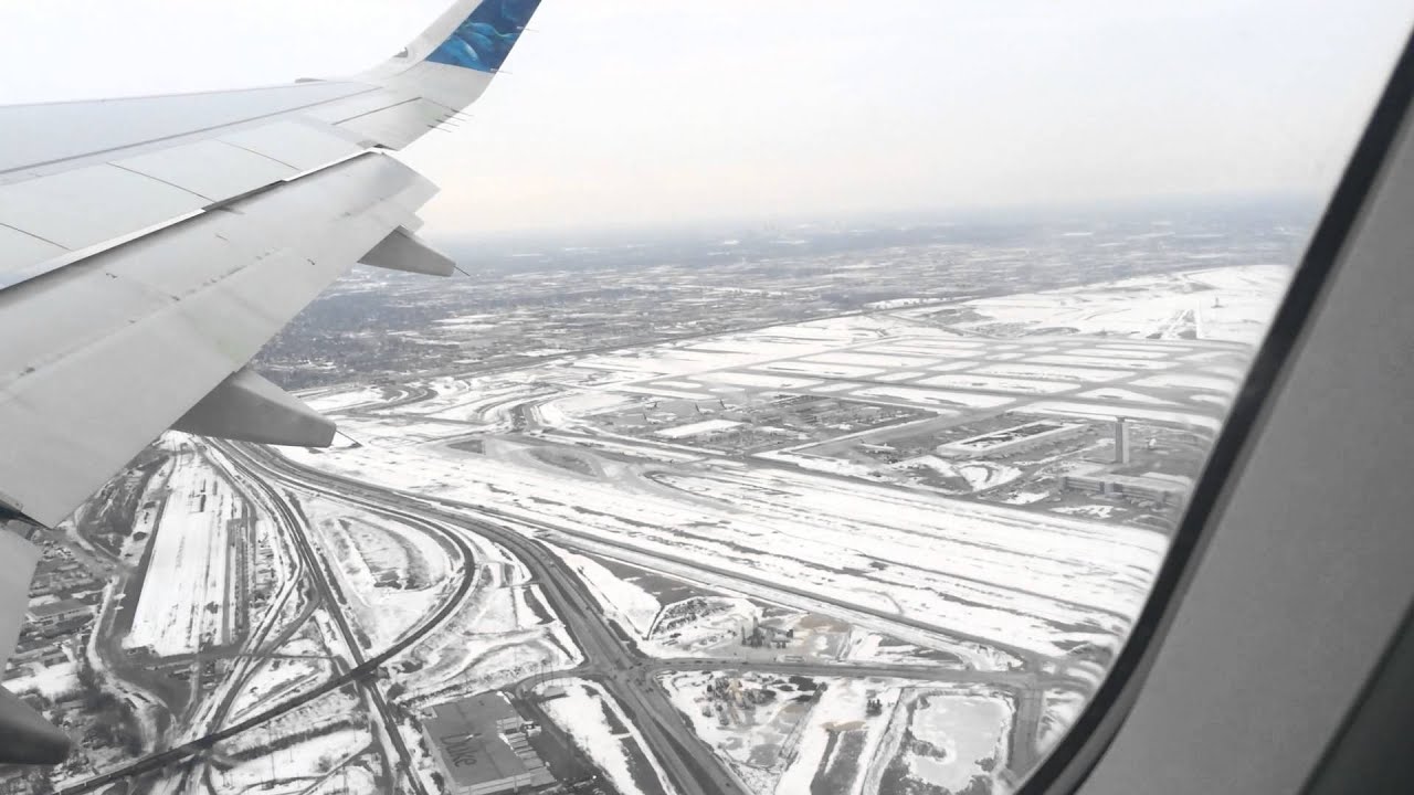 Frontier Airlines A320 Take Off from Chicago O'Hare International ...