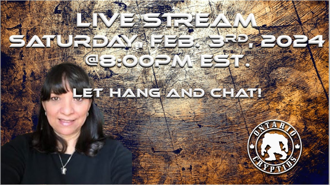 Ontario Cryptids Live Stream| Saturday, February 3rd @ 8:00pm EST - YouTube