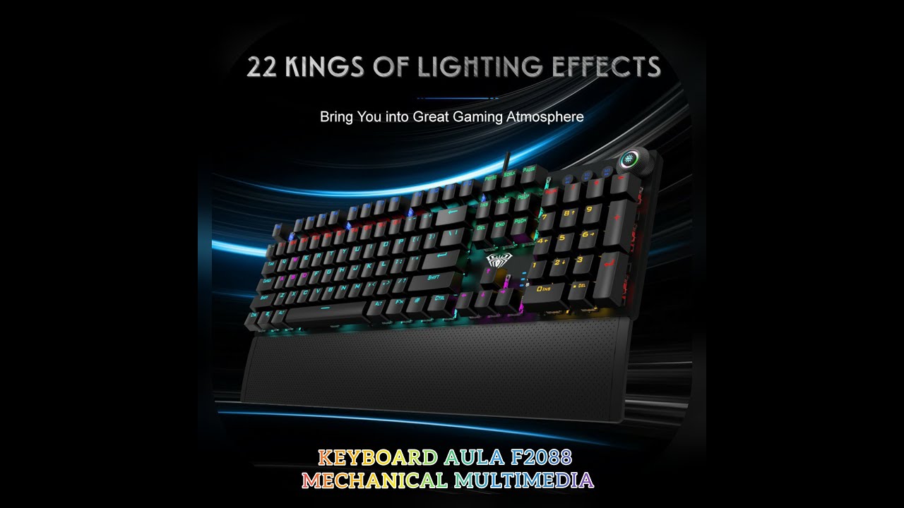 UNBOXING KEYBOARD AULA F2088 ️💯📦 MECHANICAL MULTIMEDIA | CRAZY YT - YouTube