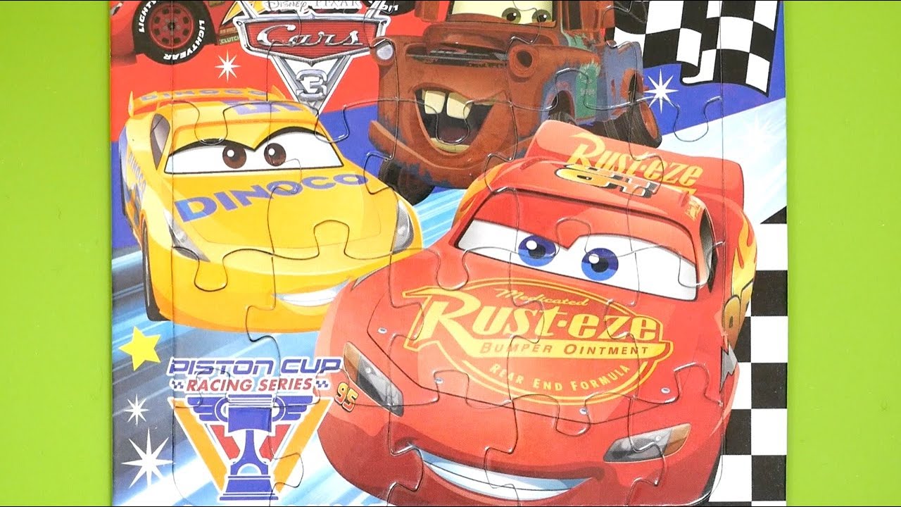 Disney Cars 3 Puzzle for Kids カーズ3 ディズニー パズル - YouTube