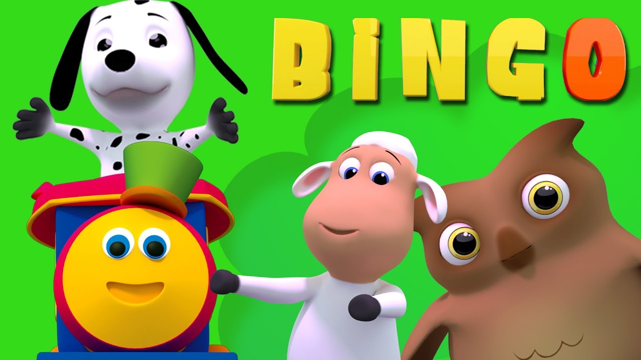 Bingo o cão | Bob trem | Canção do cão | 3D Kids Song | Babies Music ...