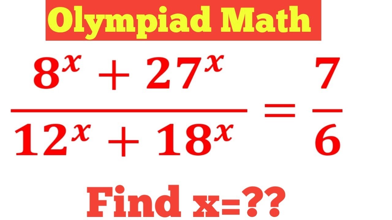 A Nice Algebra Problem | Can you solve this ? | Math Olympiad - YouTube
