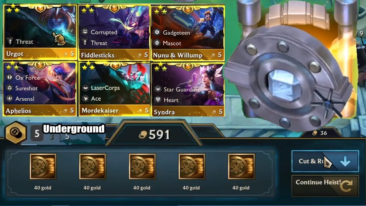I got 500 Gold with 5 Undergrond Tft Set 8 - YouTube