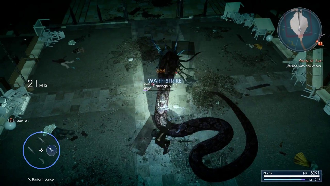 Final Fantasy XV - Homecoming: Tonberry, Lich, Naga & Skeleton Fight ...