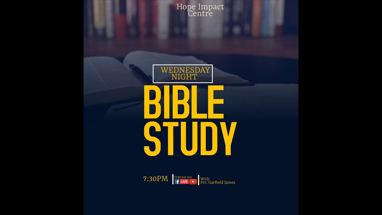 Bible Study | Garfield James - YouTube