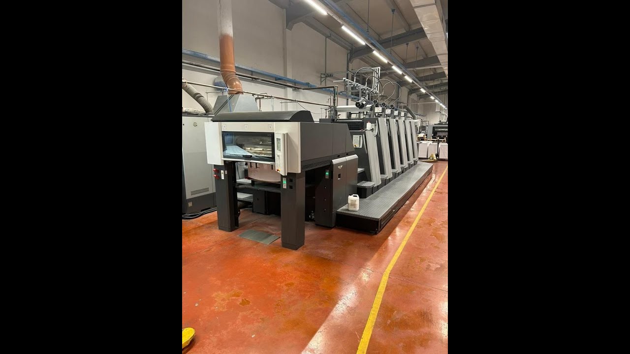 5-colour Heidelberg Speedmaster XL 75-5-H+L (C) - YouTube
