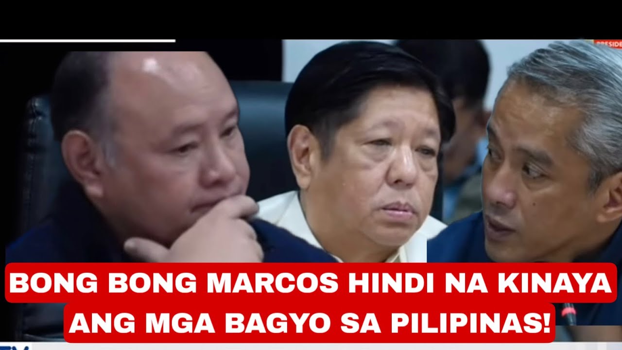 P.BONG BONG MARCOS SUMOKO BUMIGAY NA ANG PAG IISIP SA TATLONG BAGYO SA ...