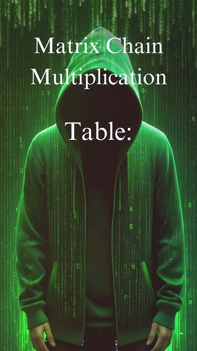 Matrix Chain Multiplication - YouTube