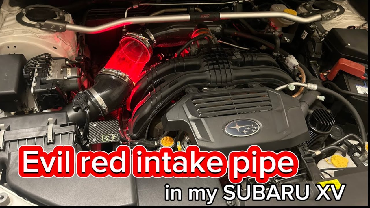 SUBARU XV install large intake pipe - YouTube