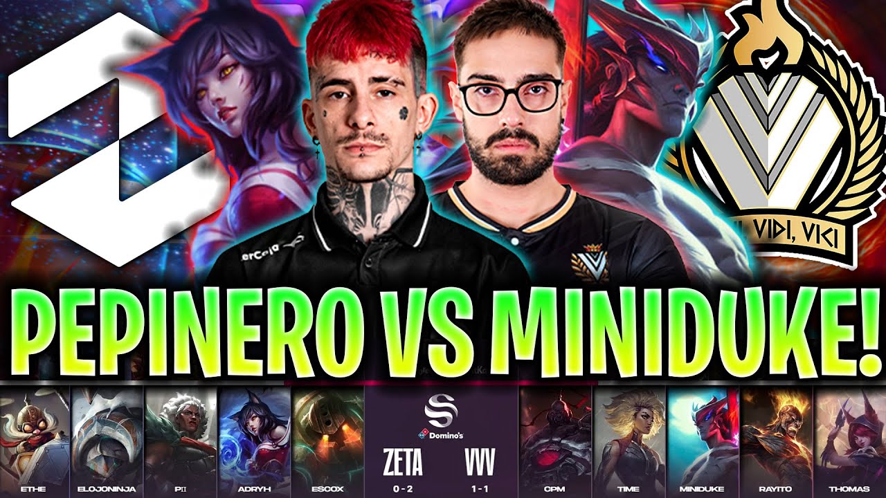 EL DUELO MÁS ESPERADO ENTRE PEPINERO vs MINIDUKE!😱 - ZETA vs VVV ...