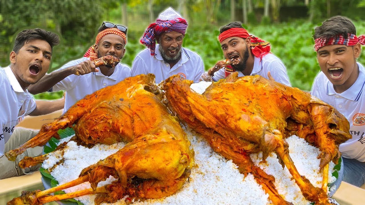 1 FULL GOAT MUTTON GRAVY | Traditional Mutton Gravy Recipe Cooking In ...