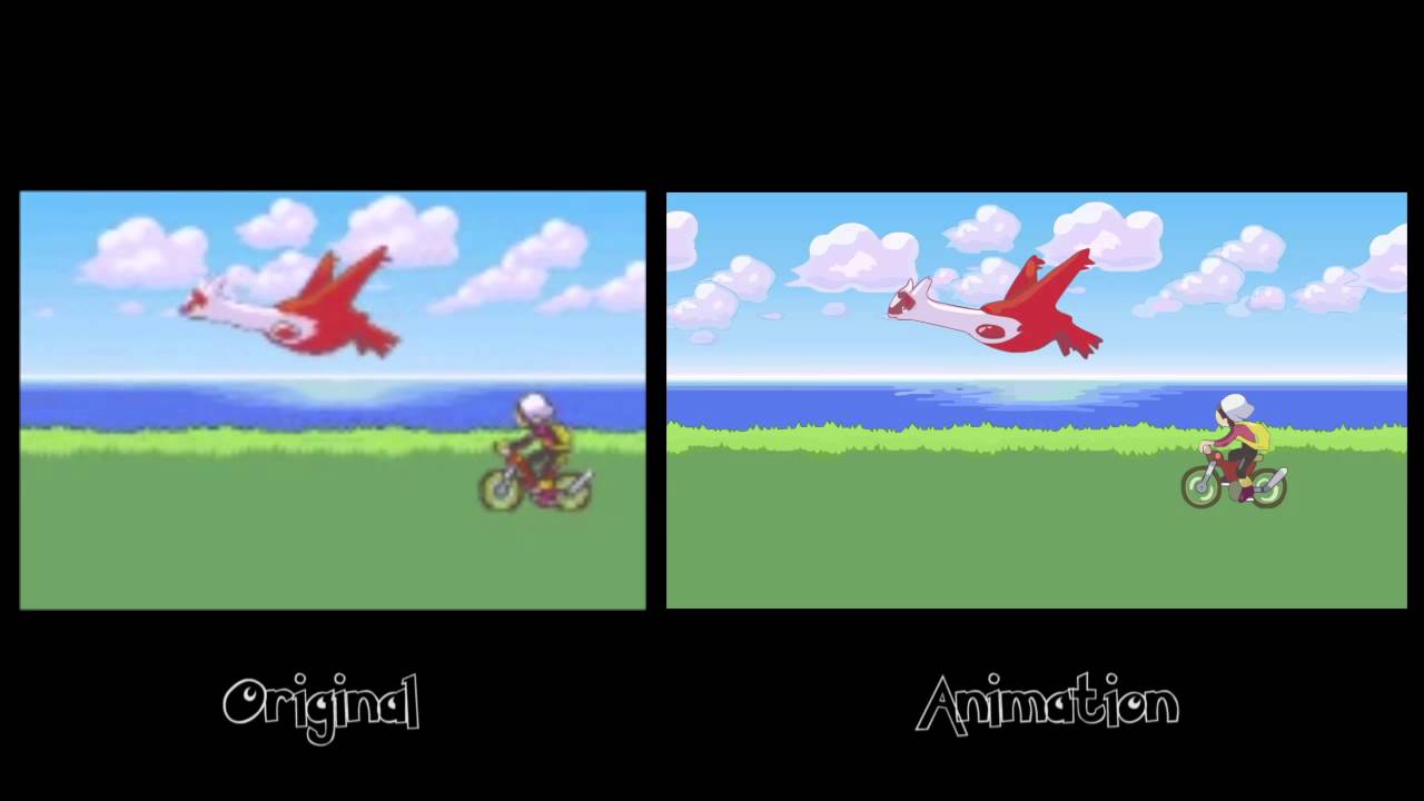 Pokemon Sapphire Intro Original vs Animation Comparison - YouTube