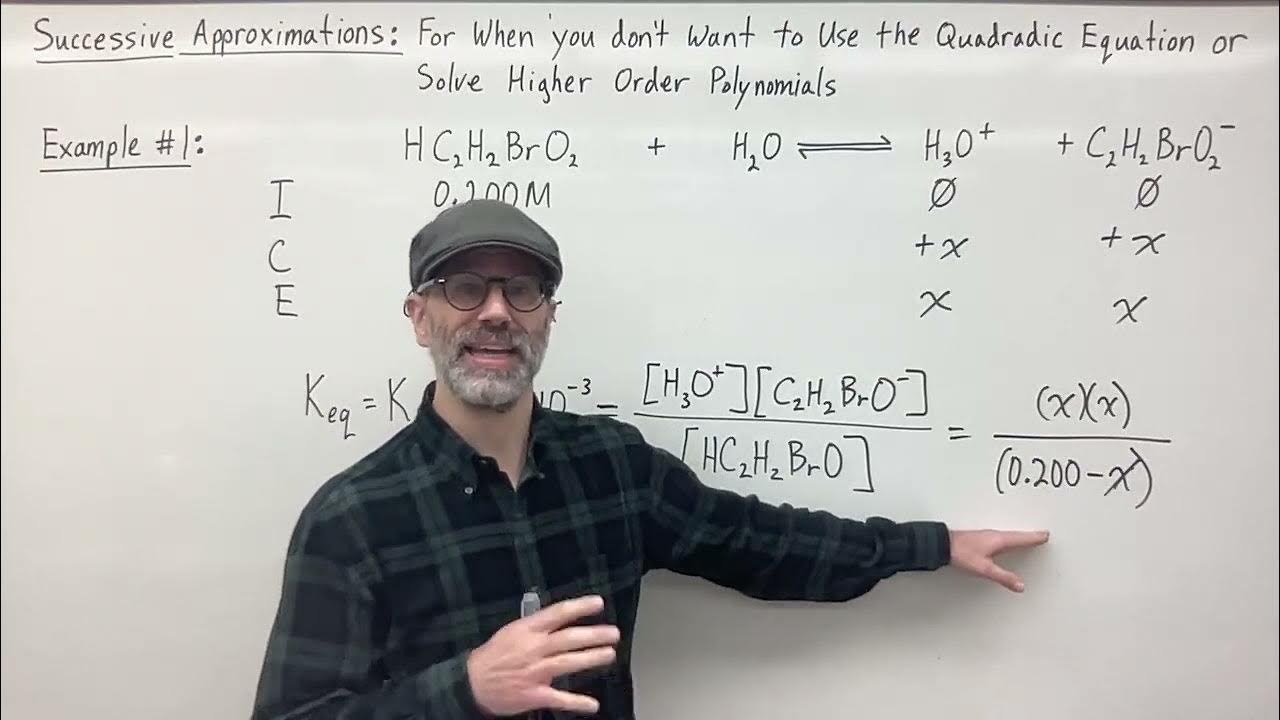 Using the Method of Successive Approximations When x is Not Negligible to Avoid Quadratic ...