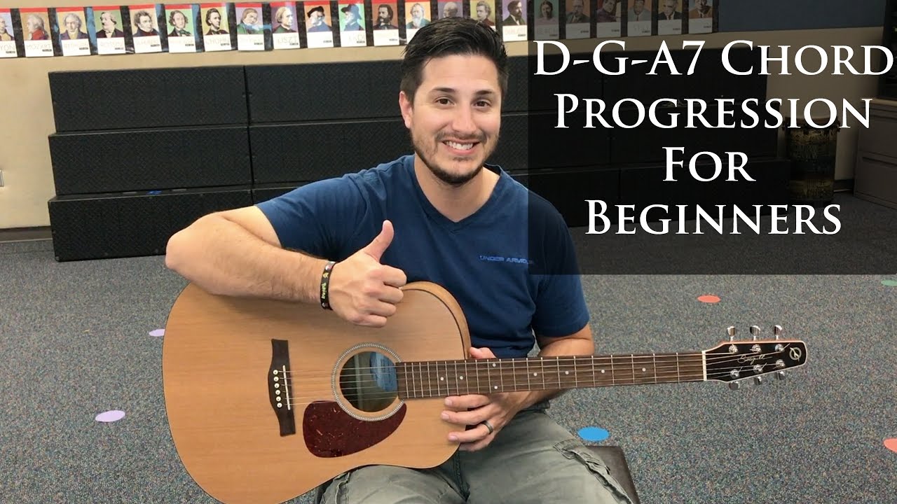 D Chord Progression Tutorial for Beginning Guitar - YouTube