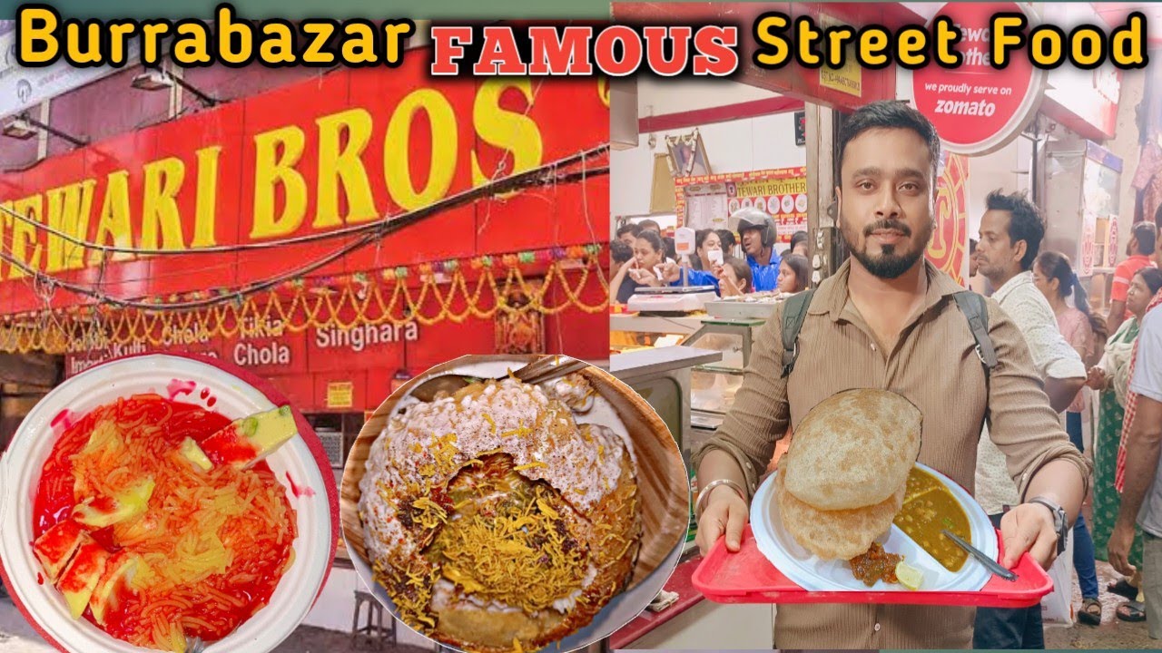 Kolkata FAMOUS Street Food Tour | Burrabazar Tewari Brother | - YouTube