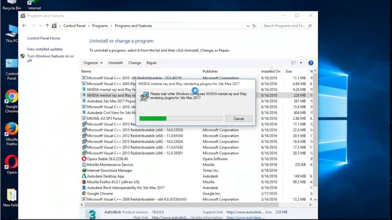 Uninstall NVIDIA mental ray and IRay rendering plugins for 3dx Max ...