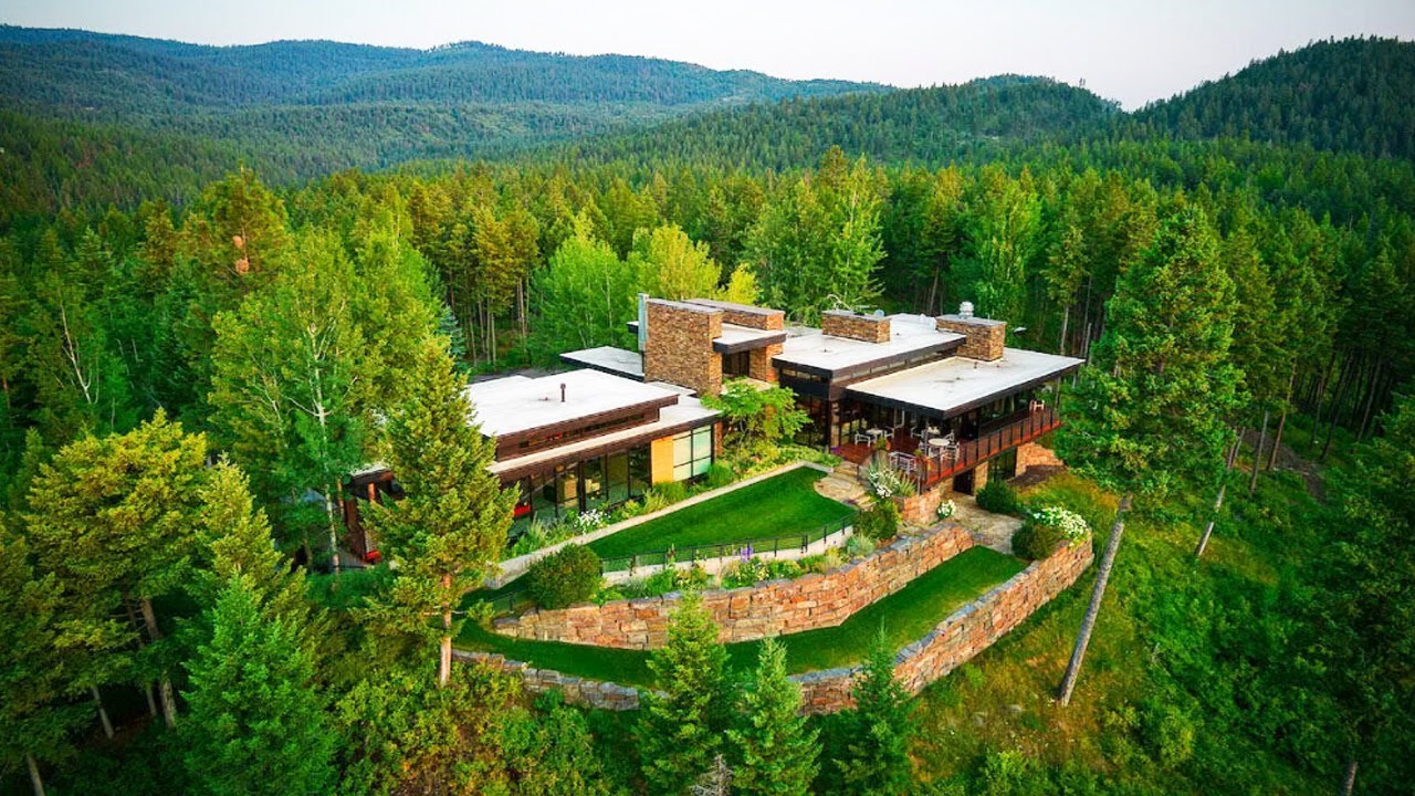 House tour. Luxurious modern mansion for $ 7,950,000 in Montana. - YouTube