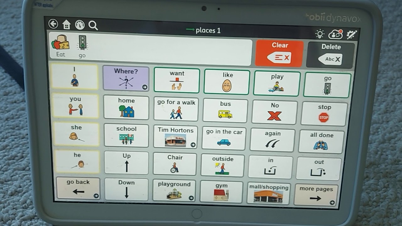 using the Snap and Core app by Tobii Dynavox - YouTube