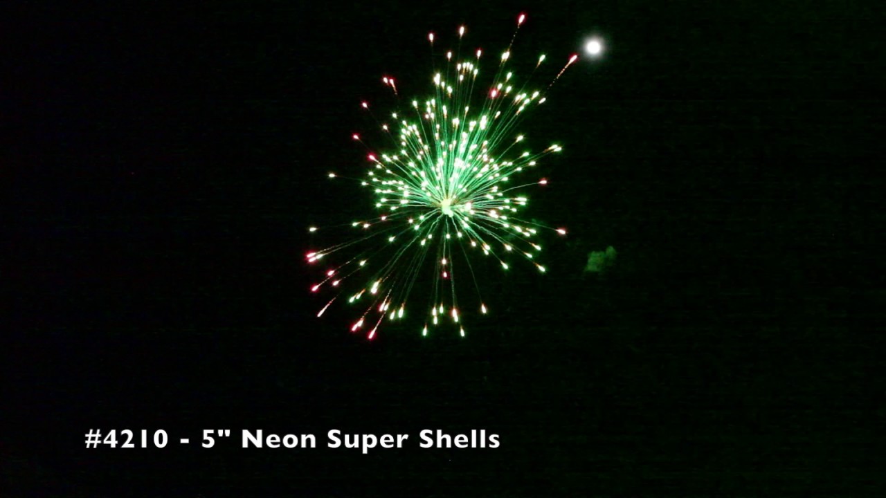 4210 5" Neon Super Shells - YouTube