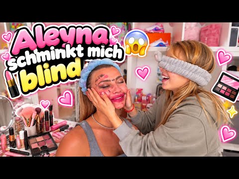 Aleyna schminkt mich blind 😱😳l Annamiltina 