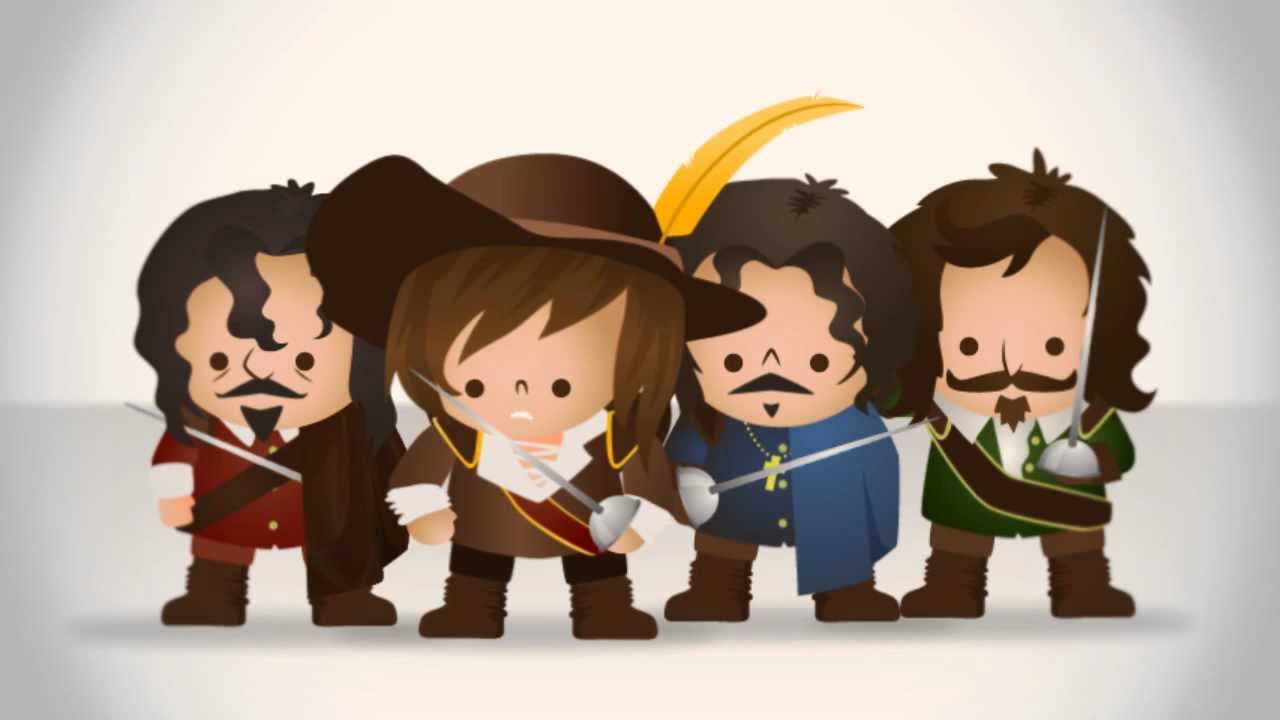 Four Musketeers Cartoon