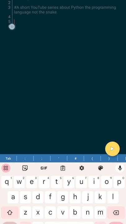 Python on Pydroid3 series. Learn Python on Your phone. 2024 we code. # ...
