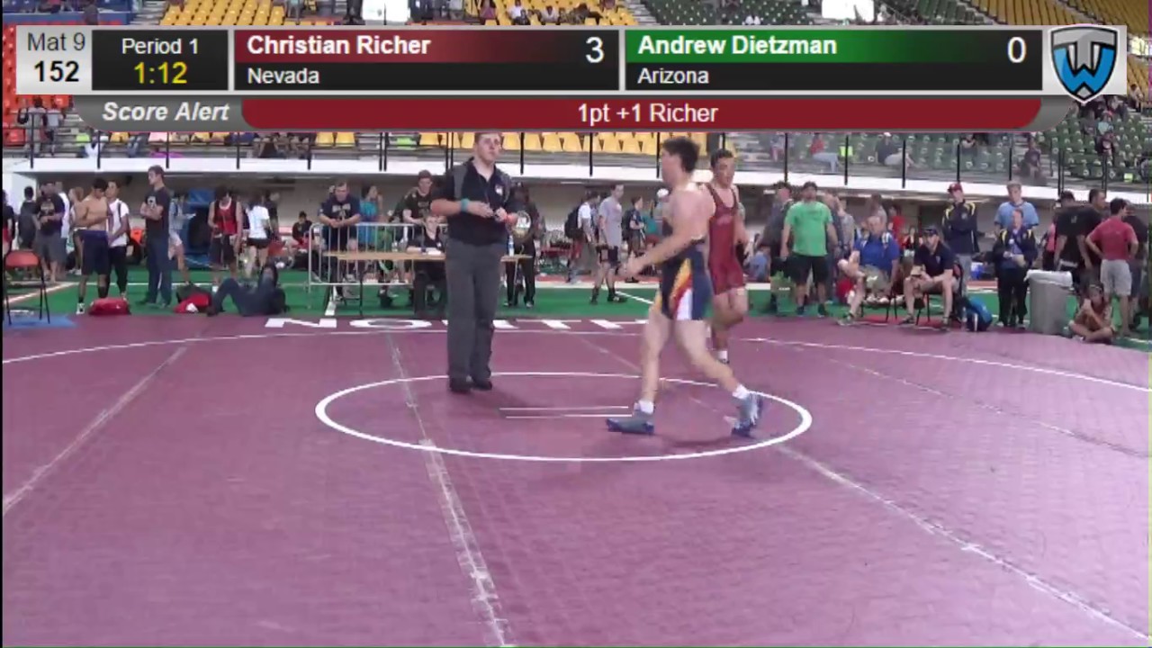 750 JUNIOR 152 Christian Richer Nevada vs Andrew Dietzman Arizona ...