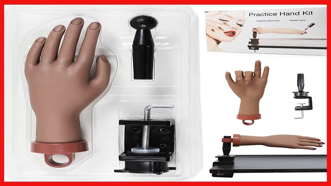 Great product - Practice Hand for Acrylic Nails, Reusable Nail Practice ...