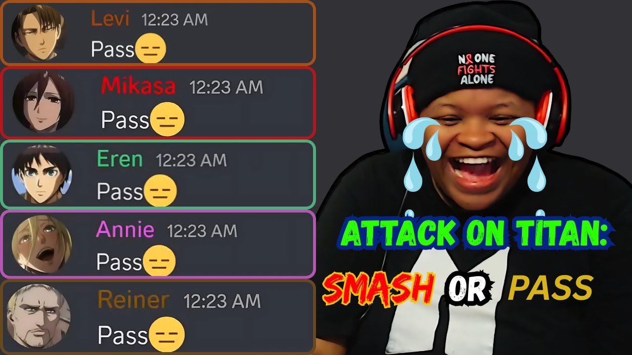 Attack On Titan Discord: Smash or Pass {Dc Vibes} Reaction - YouTube